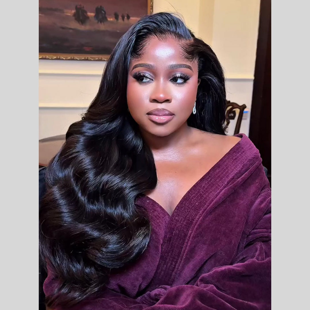 “M” Shape Hairline 13X6 HD Lace Front Wig Body Wave Wavy – Ronniehair