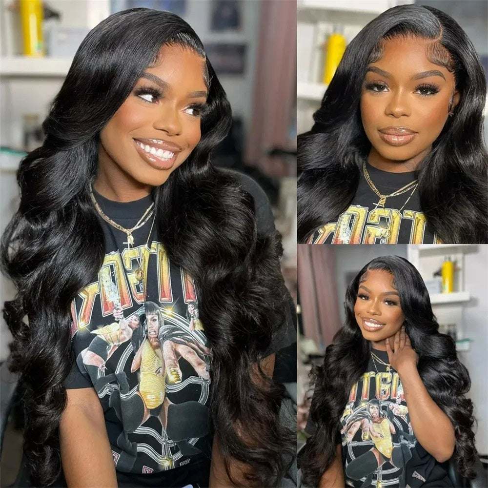 BYE-BYE KNOTS HD SWISS LACE 5X5 CLOSURE LACES WIG / BODY WAVE – Ronniehair